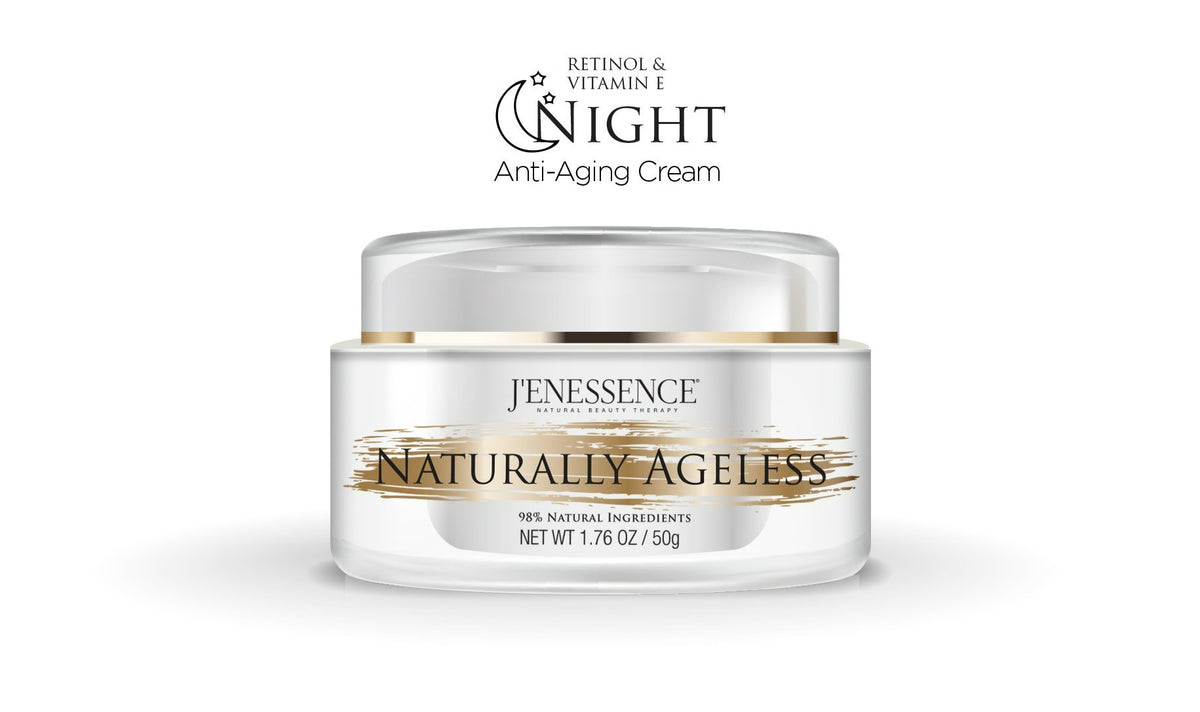 J'enessence Naturally Ageless Night Cream - 98% Natural for Anti-Aging